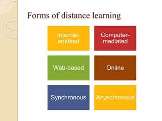Distance education ppt | PPTX