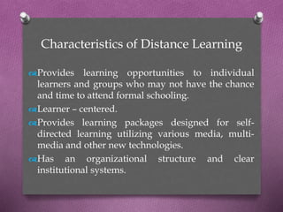 Distance Education | PPTX