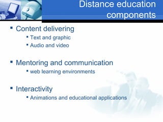 Distance education technologies | PPT