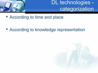 Distance education technologies | PPT
