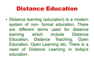 DISTANCE EDUCATION_Unit_I_2020.ppt