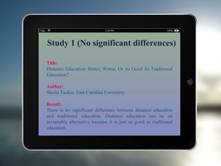 Distance Education vs Traditional Education | PPT | Online Education ...
