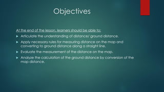 Map Skills Grade 10: Distance (Map distance - Ground distance) | PDF