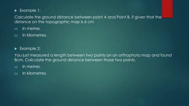 Map Skills Grade 10: Distance (Map distance - Ground distance) | PDF ...