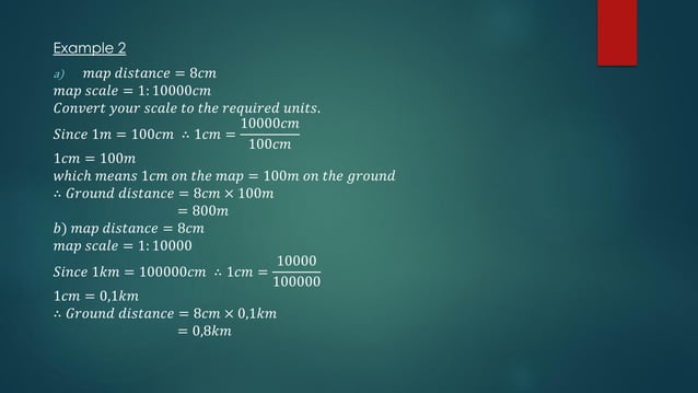 Map Skills Grade 10: Distance (Map distance - Ground distance) | PDF ...