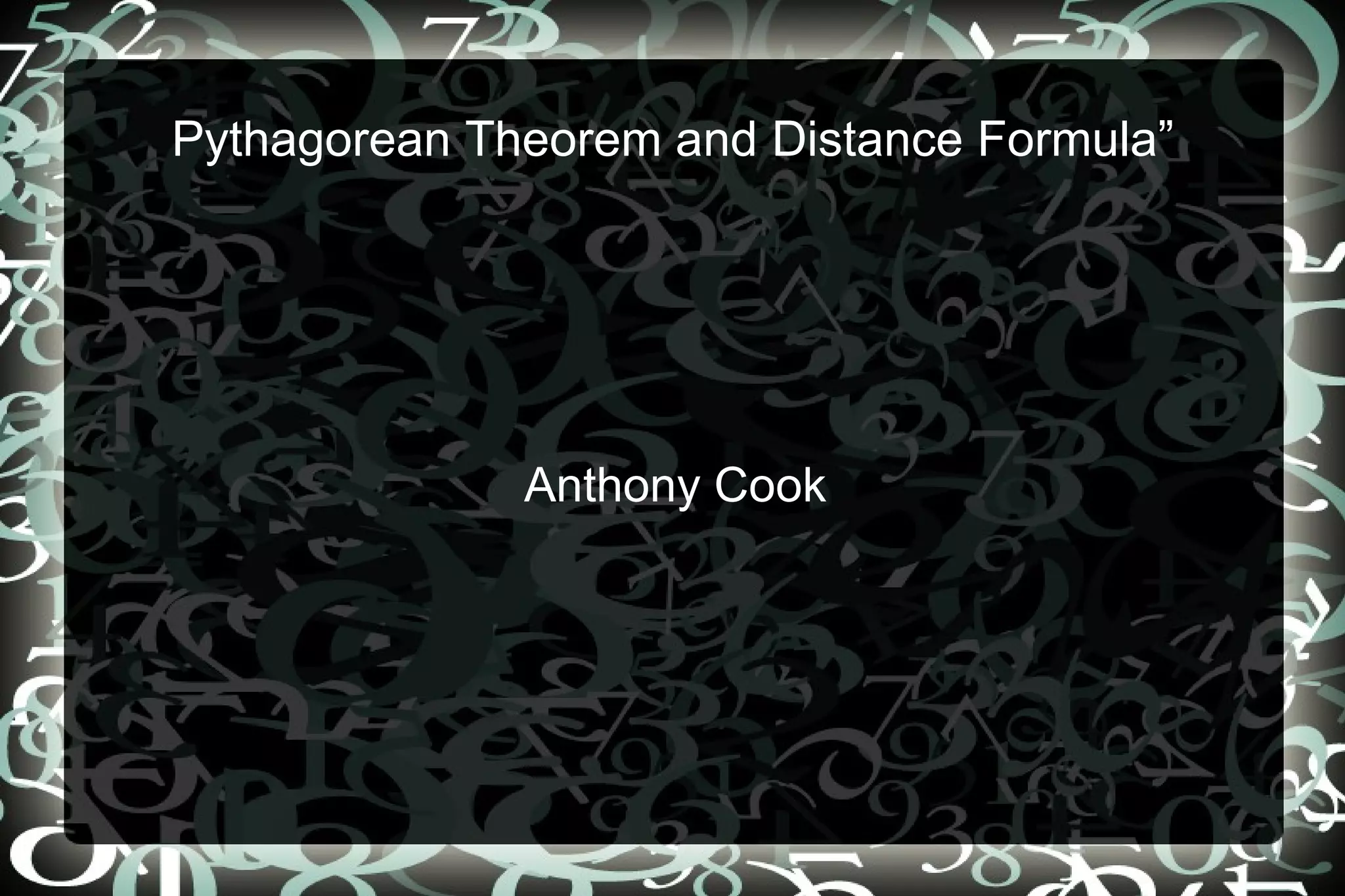 Distance formula and Pythagoreom Theorem | ODP
