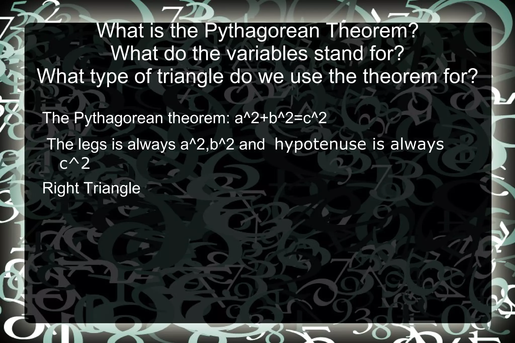 Distance formula and Pythagoreom Theorem | ODP