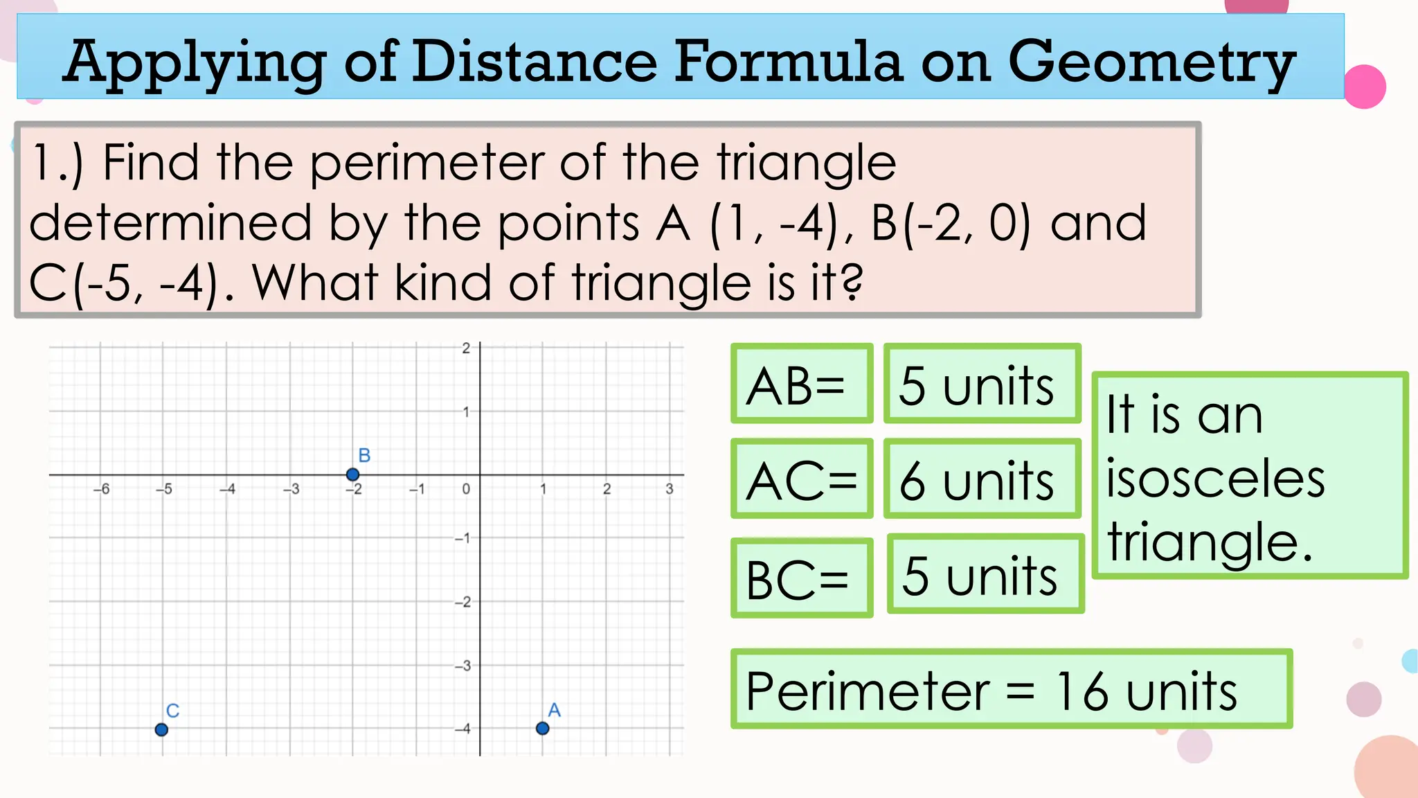Proving Geometric Properties using Distance Formula - Mathematics 10 .pptx