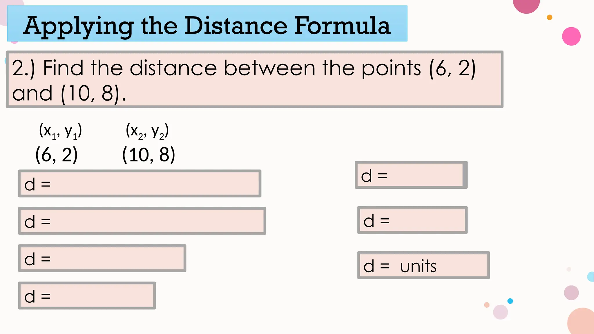 Proving Geometric Properties using Distance Formula - Mathematics 10 .pptx