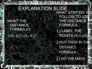 Distance formula powerpoint | ODP