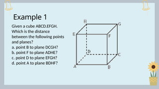 Distance from point to plane material resources | PPT