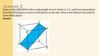 Distance from point to plane material resources | PPT