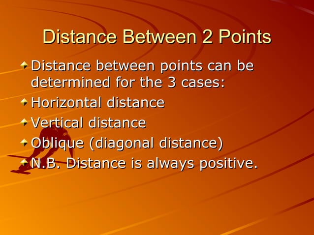 CST 504 Distance in the Cartesian Plane | PPT | Physics | Science