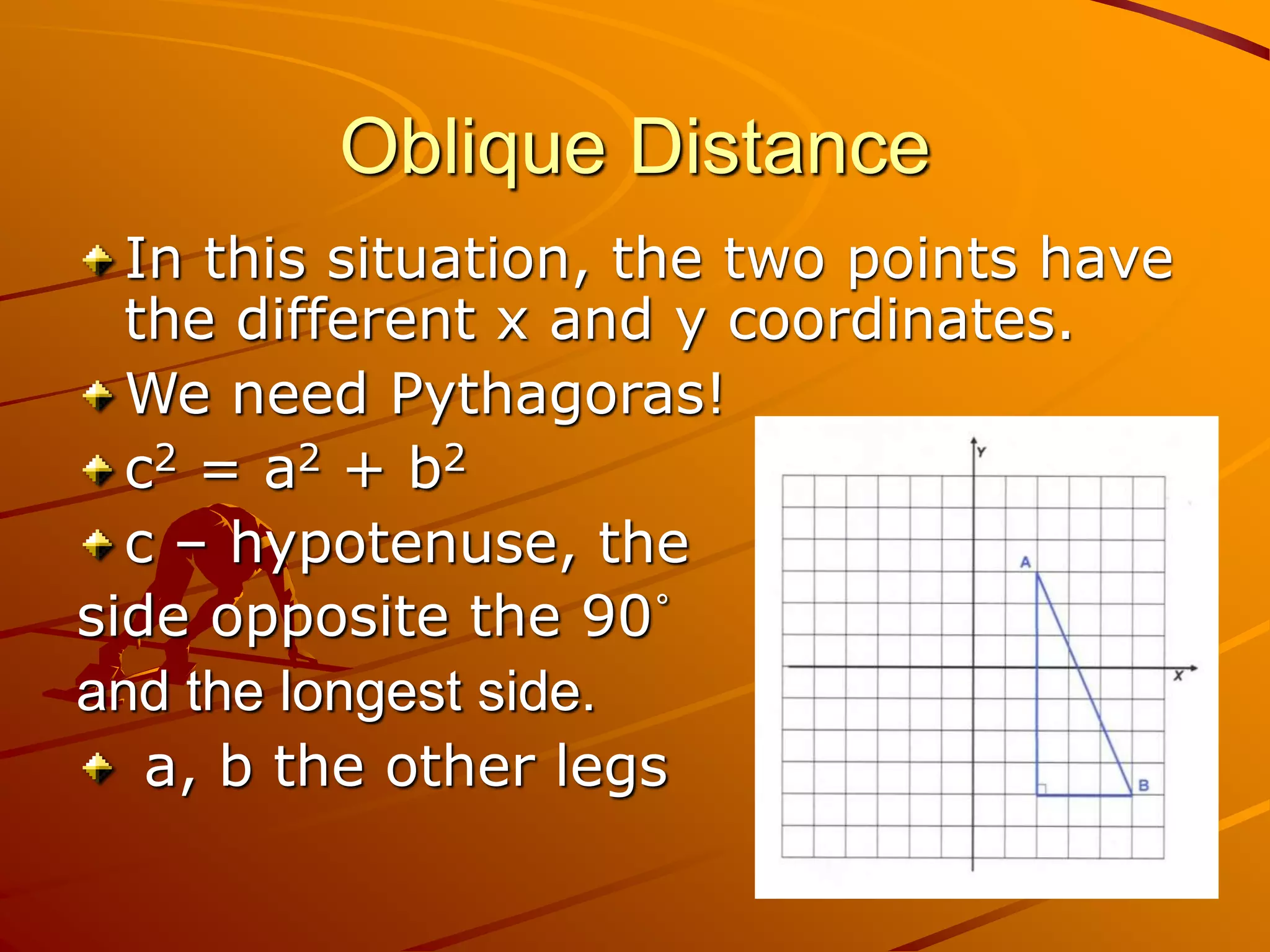 Distance in the cartesian plane | PPT