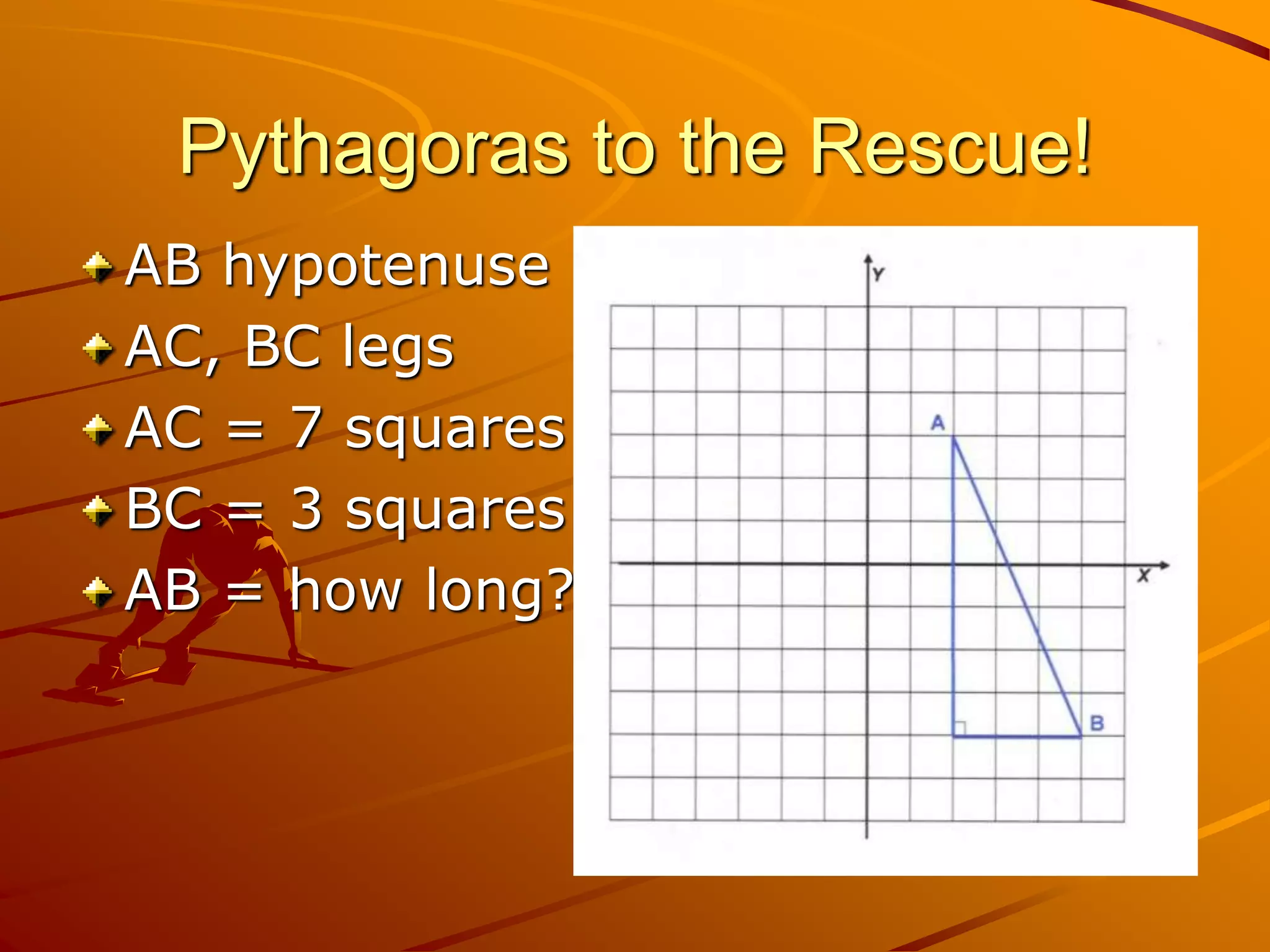 Distance in the cartesian plane | PPT