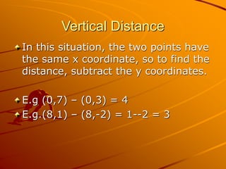 Distance in the cartesian plane | PPT
