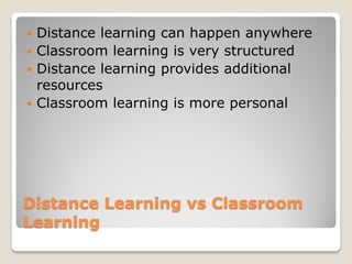 Distance learning | PDF | Online Education | Education