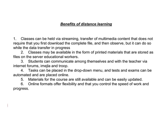 Distance learning | PPT