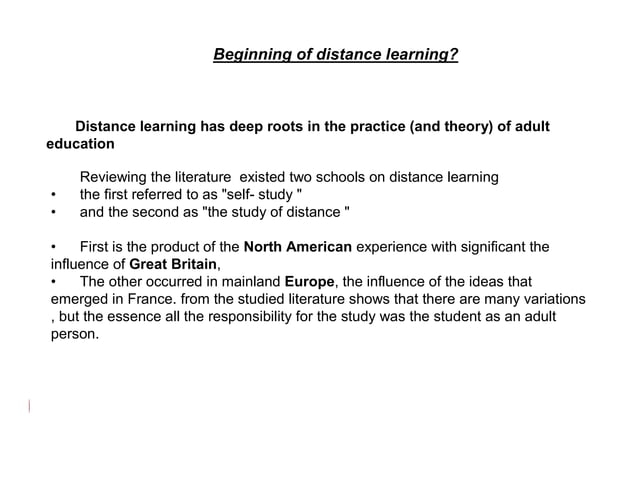 Distance learning | PPT
