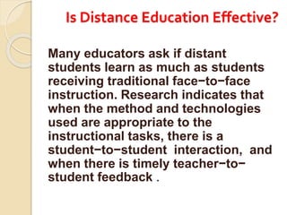Distance learning | PPTX