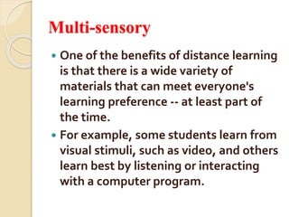 Distance learning | PPTX