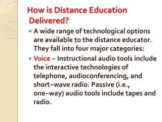 Distance learning | PPTX