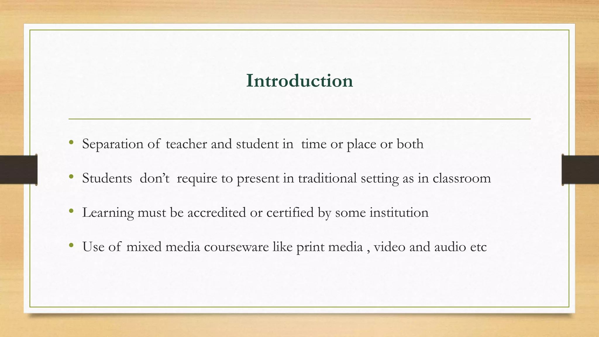 Distance learning | PPT