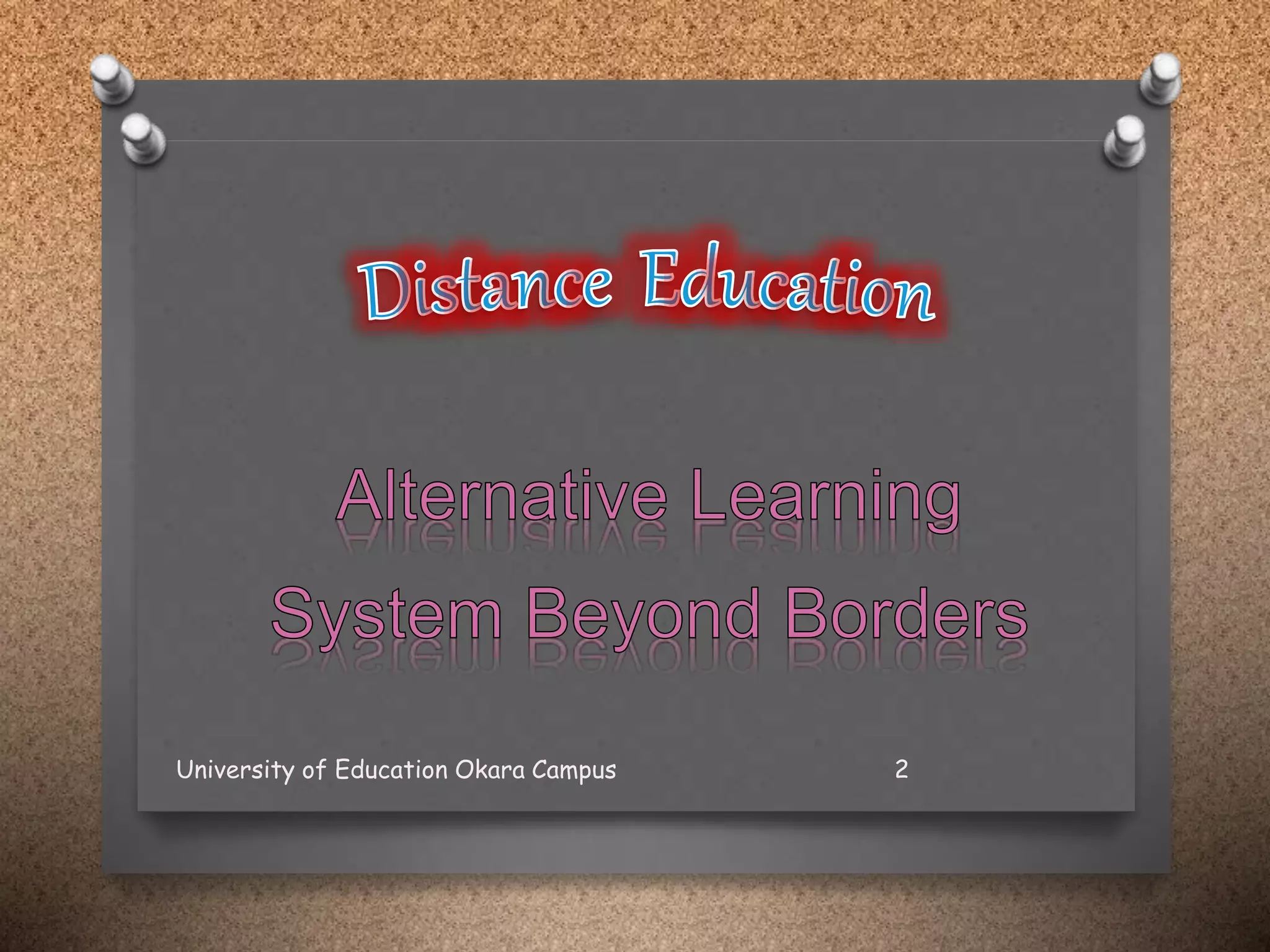 Distance Learning | PPT