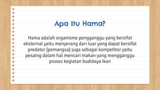 Teknik pengendalian hama dan penyakit pada ikan | PDF