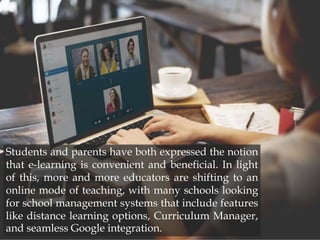 Distance learning classroom benefits compared to traditional classroom ...