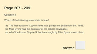 coyote school news grade 4TH reading street | PPTX | Sports