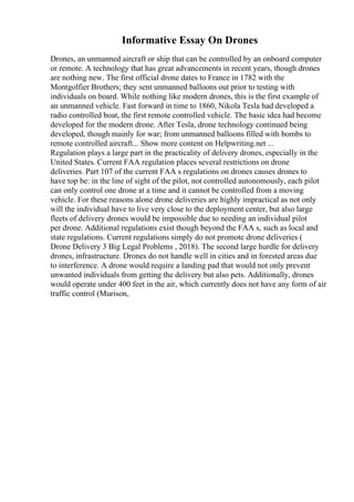 Distance Learning Essay | PDF | Radio Control | Hobbies & Interests