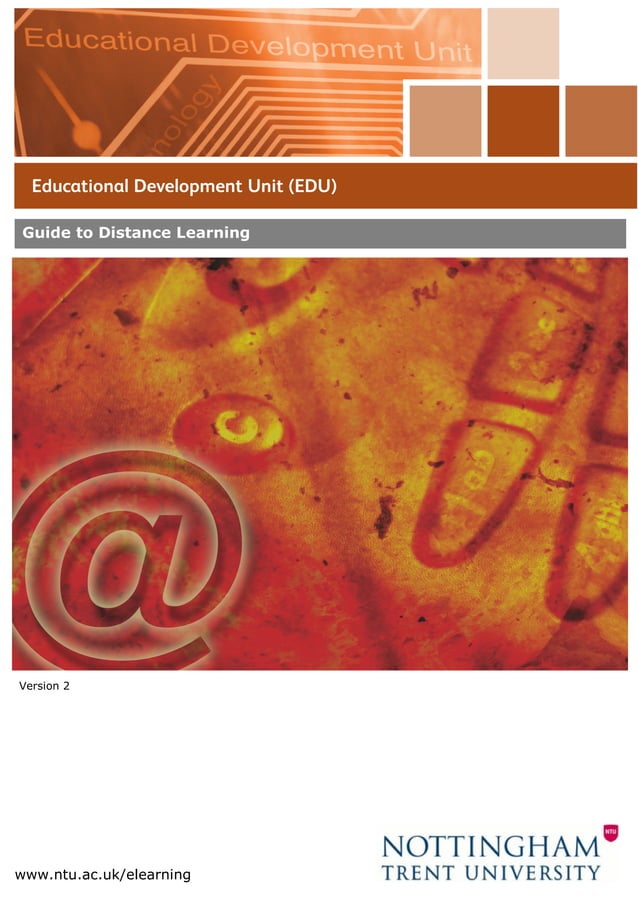 Distance learning guide with cover v1.2 | PDF