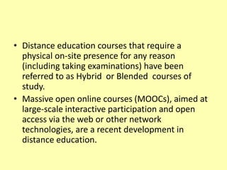 Distance learning | PPT
