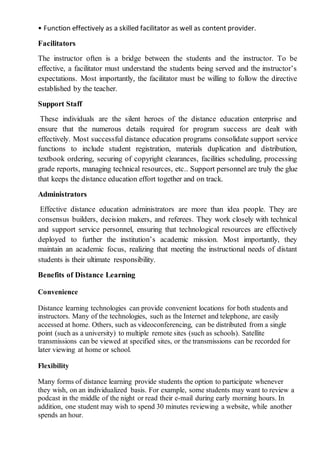 Distance learning teaching strategies | PDF