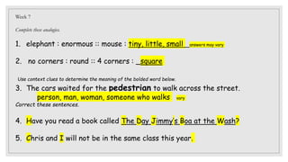 Distance learning week 7 | PPTX | Education
