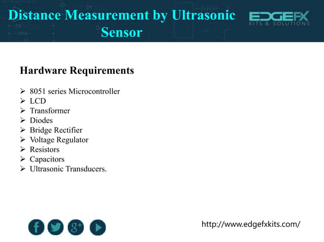 Distance Measurement by Ultrasonic Sensor | PPTX | Digital Audio | Computer Software and ...