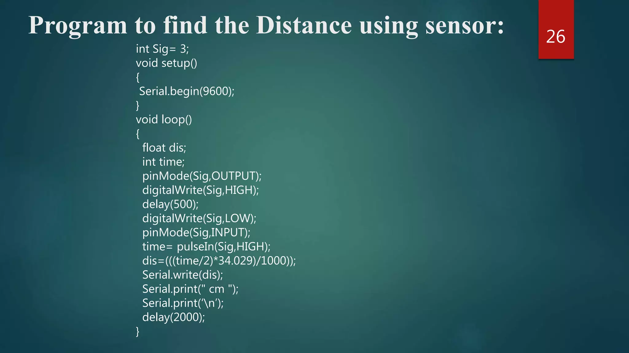 Distance measuring unit with zigbee protocol, Ultra sonic sensor | PPTX