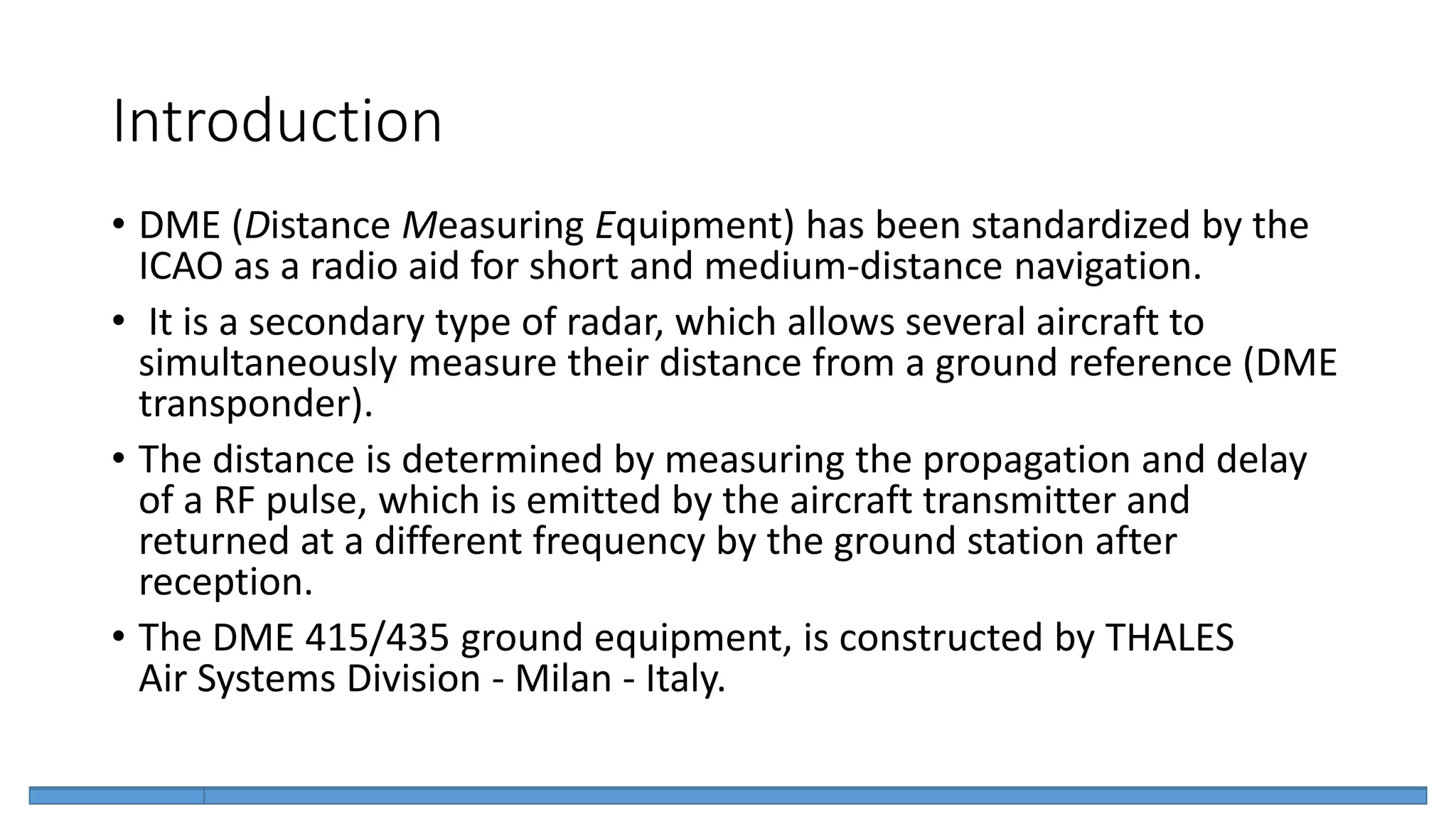 Distance Measurement equipment (DME) | PPTX
