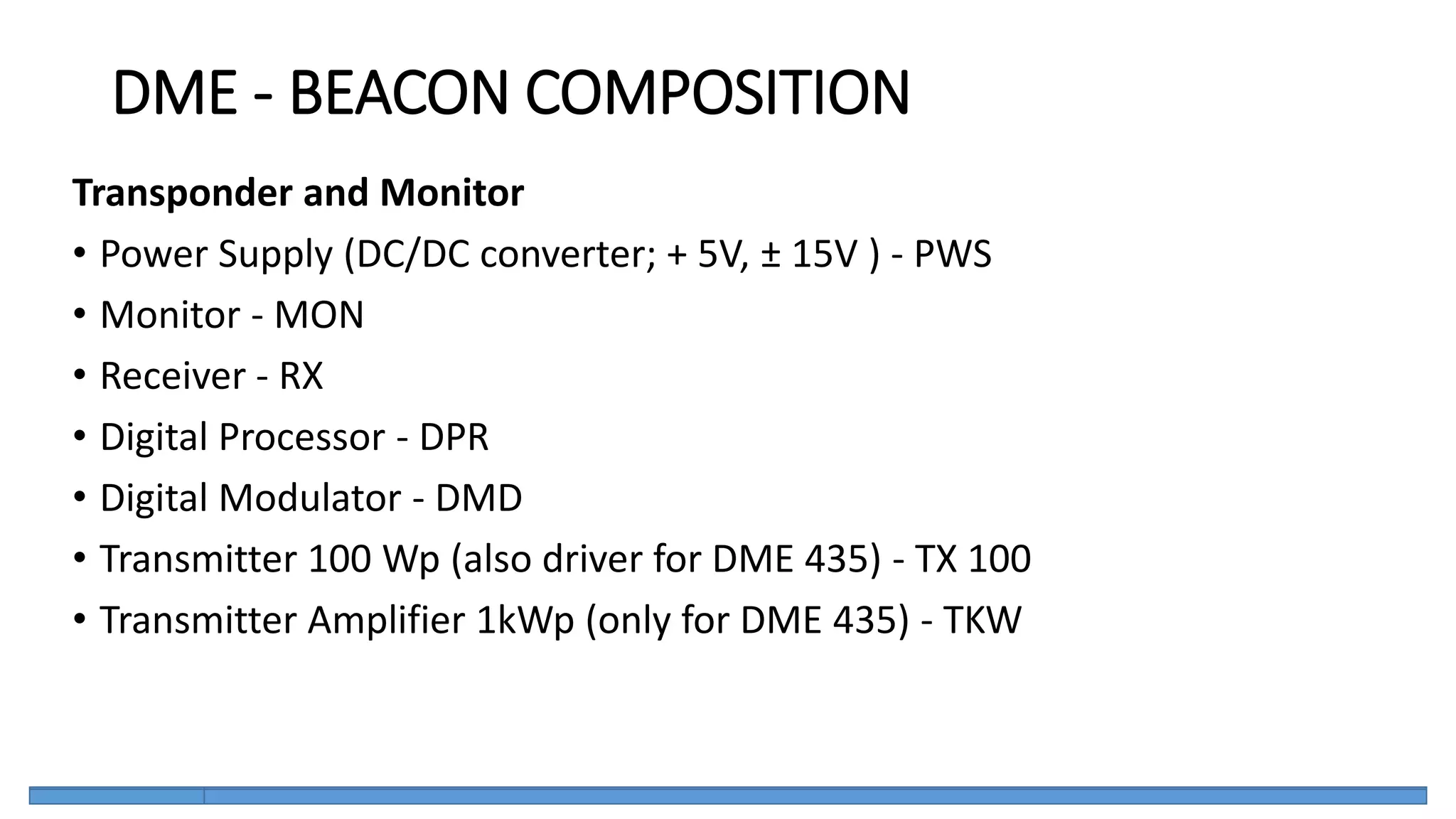 Distance Measurement equipment (DME) | PPTX