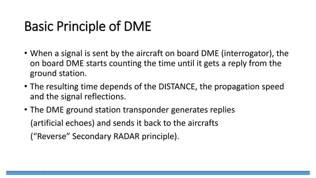 Distance Measurement equipment (DME) | PPTX