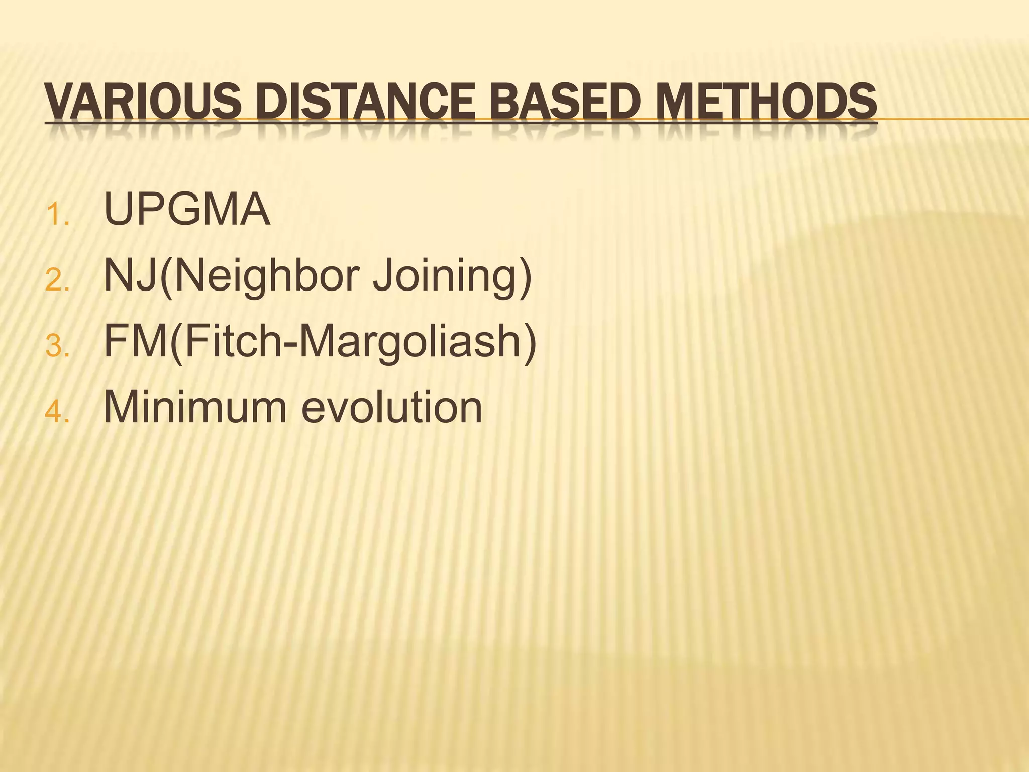 Distance based method | PPTX