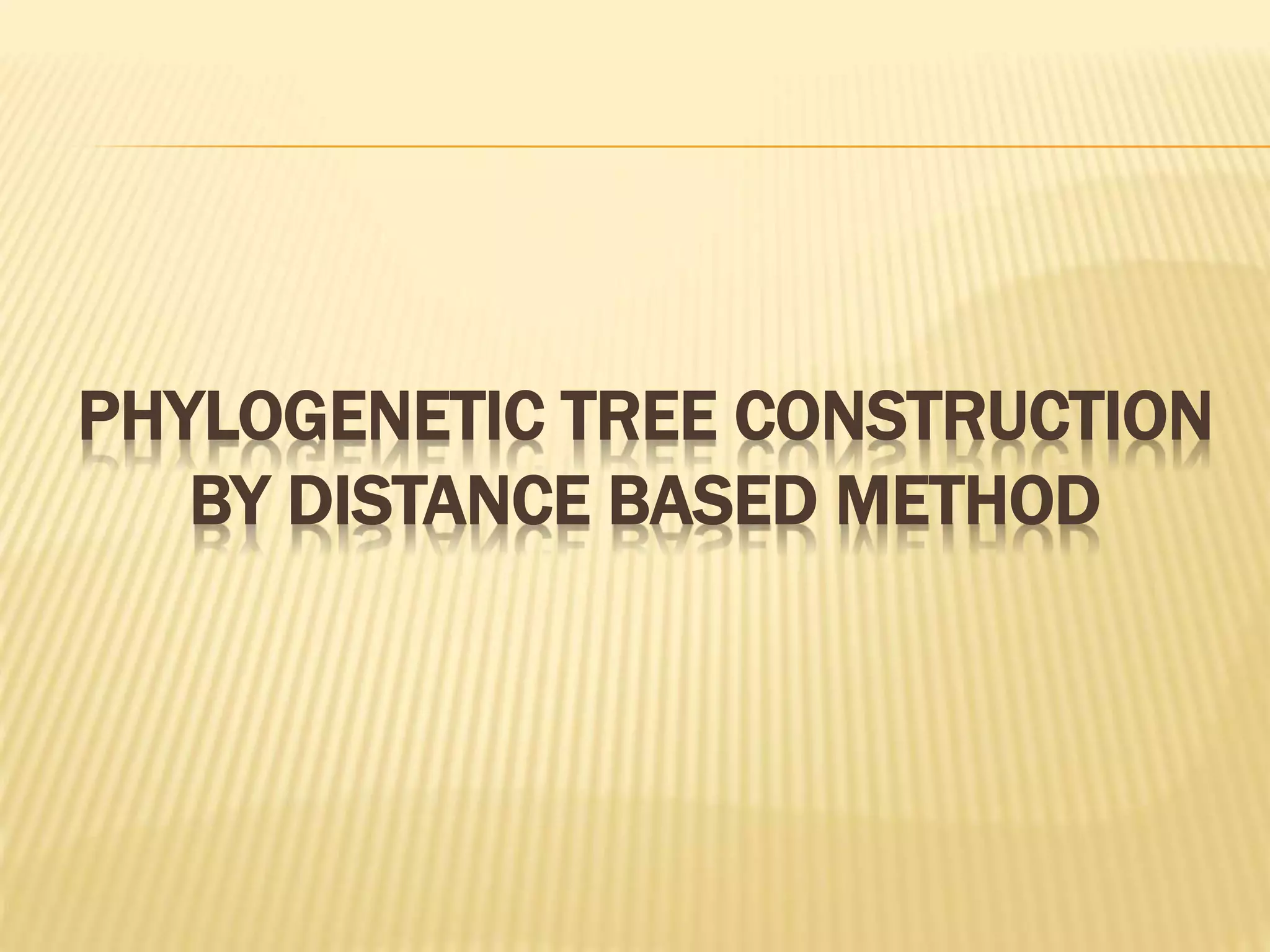 Distance based method | PPTX