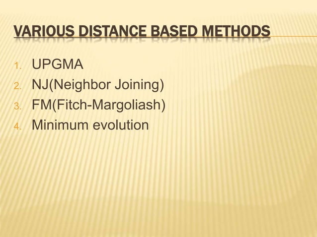 Distance based method | PPTX