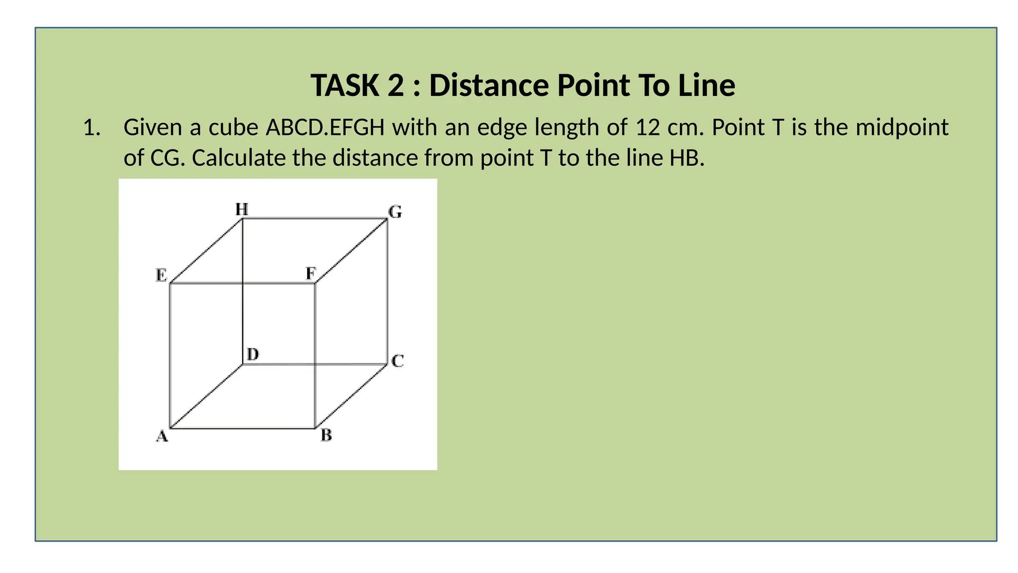 Distance Point to Line.pptx core mathematics grade 12 | PPTX