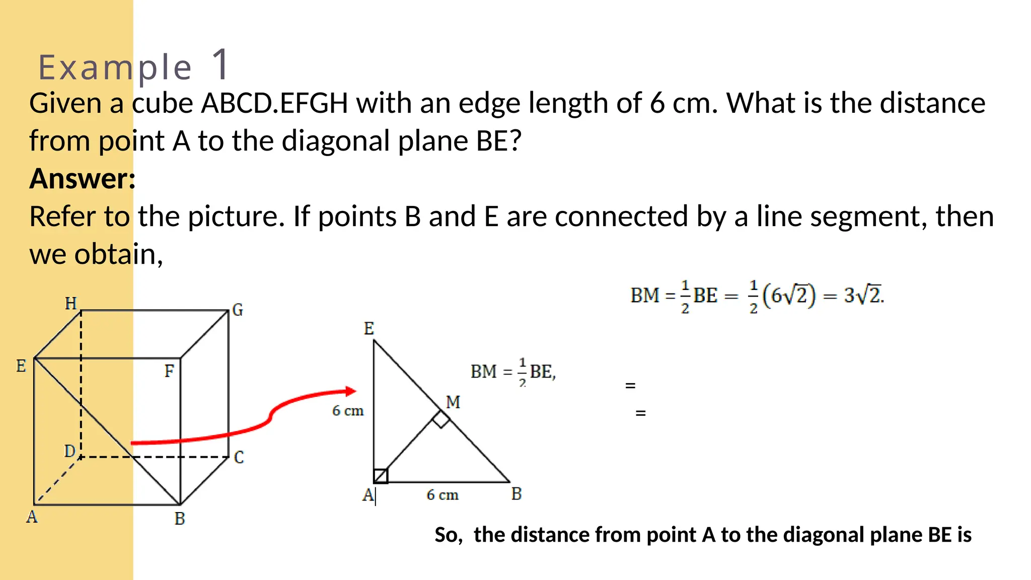 Distance Point to Line.pptx core mathematics grade 12 | PPT