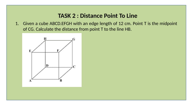 Distance Point to Line.pptx core mathematics grade 12 | PPT
