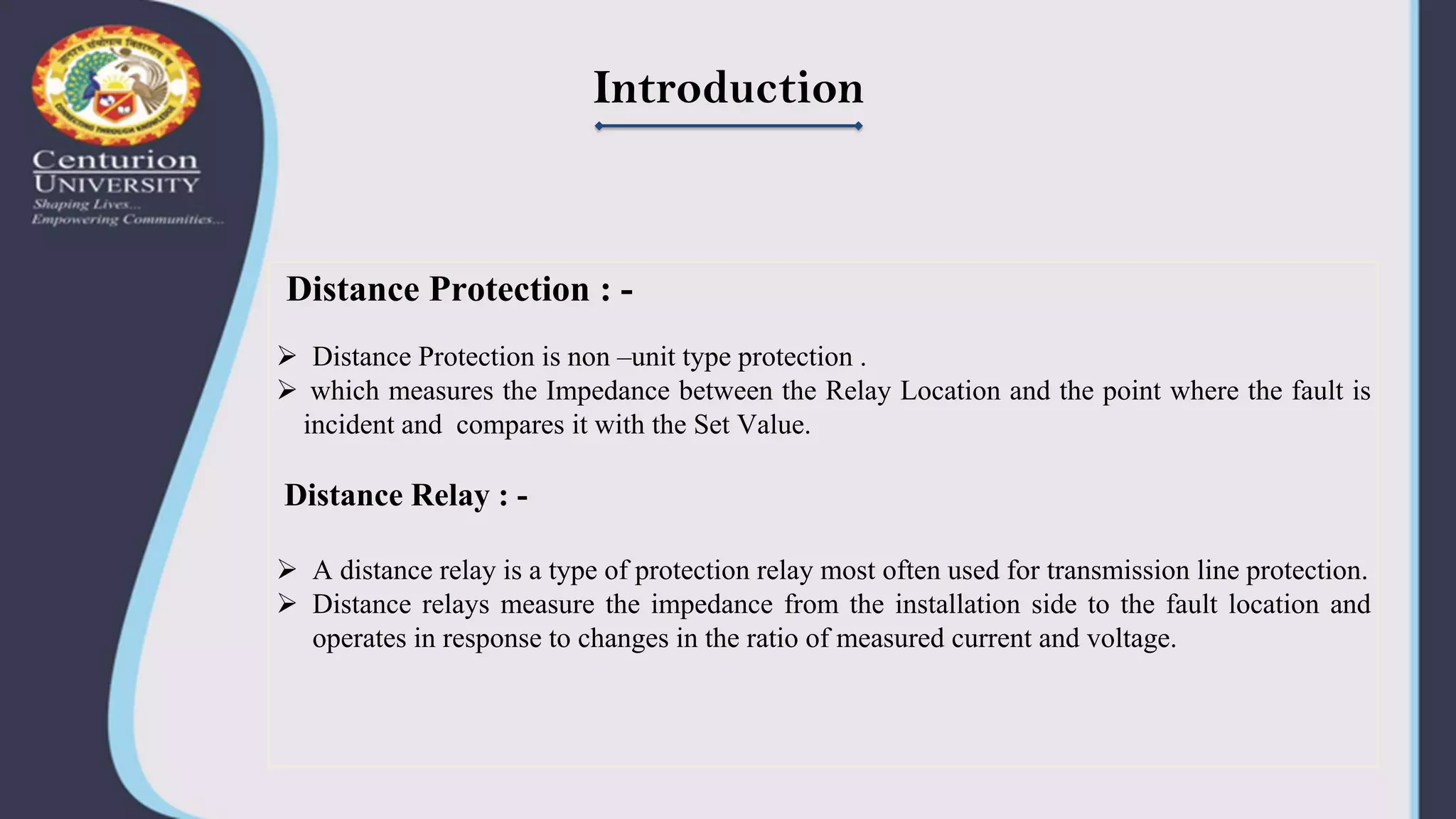 Distance Protection and Distance Realy.pptx