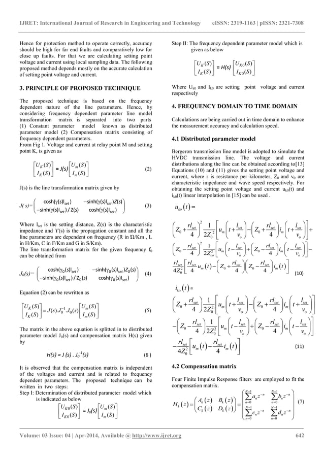 Distance Protection Of Hvdc Transmission Line With Novel Fault Location Technique Pdf