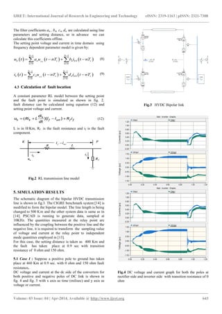 Distance protection of hvdc transmission line with novel fault location technique | PDF ...